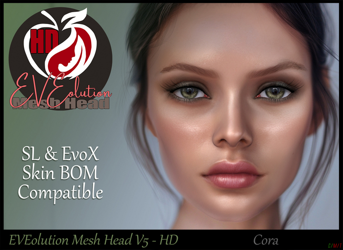 Second Life Marketplace - *!* EVEolution V5 HD Mesh head Cora